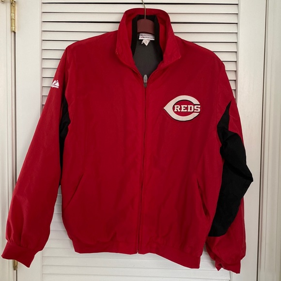 Majestic | Jackets & Coats | Majestic Authentic Reds Jacket Red With ...